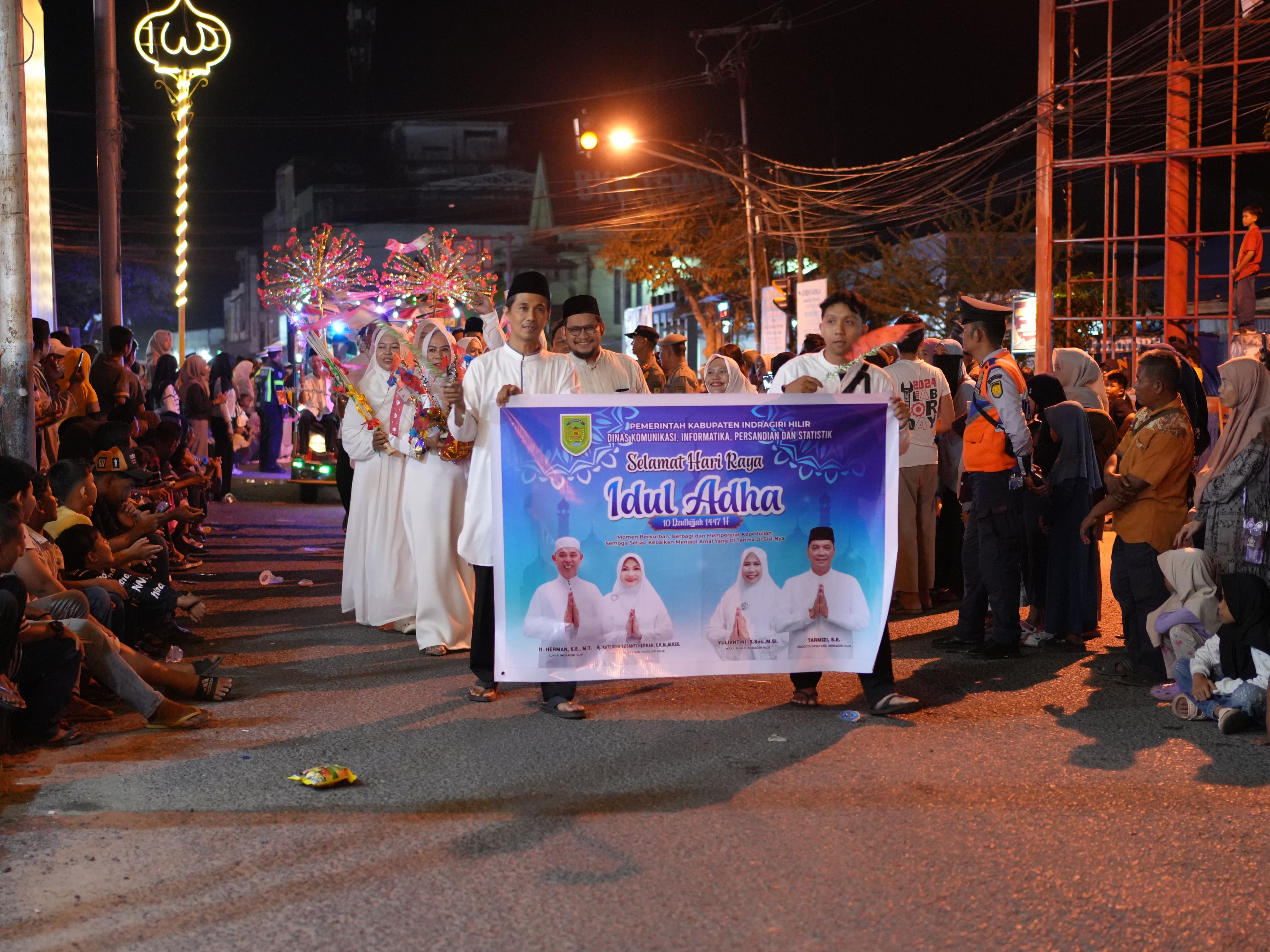 Pawai Takbiran di Tembilahan Dibuka Wabub Inhil, Semarakkan Hari Raya ...