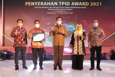 Raih TPID Award 2021, Wako Pekanbaru: Terimakasih Tim TPID Pekanbaru | LancangKuning